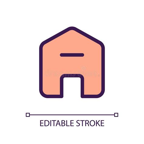 Delete Address Pixel Perfect Rgb Color Ui Icon Stock Vector Illustration Of Button Location