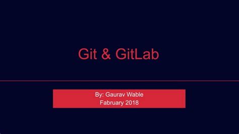 Git GitLab PPTX Web Development Internet