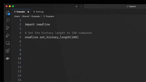 Basic Example Of Python Function Readline Clear History