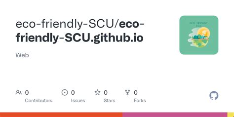 Github Eco Friendly Scueco Friendly Web