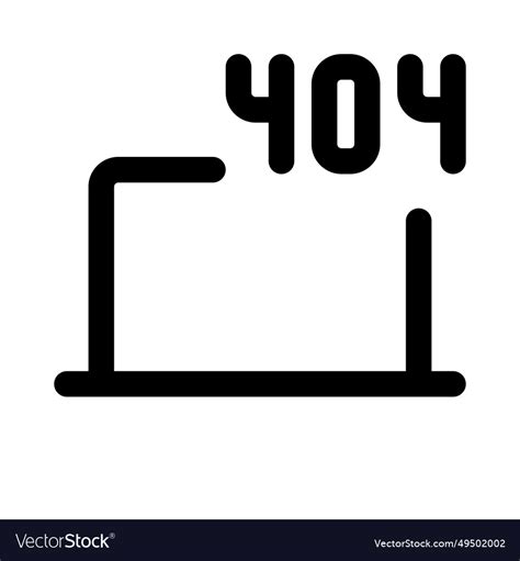 Laptop Performing Errordue To Malfunction Vector Image