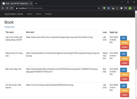 sử dụng asp mvc code first demo