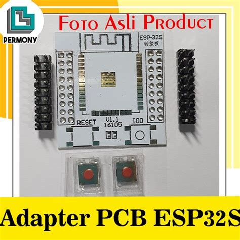 jual adapter pcb esp32 esp32s wroom shopee indonesia