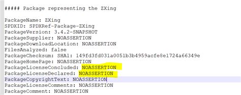 Java Maven Noassertion Is Displayed For Packagelicenseconcludedpackagelicensedeclared Even