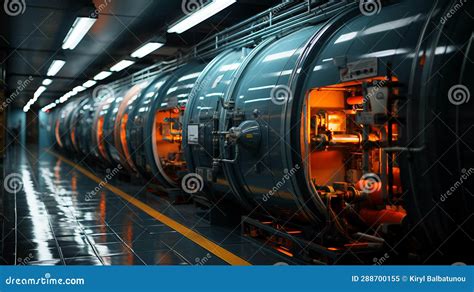 Shell And Tube Heat Exchanger Structure Isometric Blueprints Vector Illustration CartoonDealer