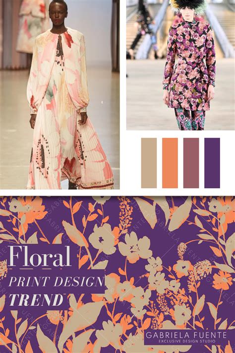 Fall Winter Floral Trend 2025 Fashion Print Trend 2025 Floral Print