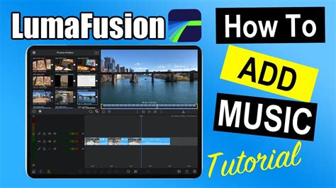 LumaFusion Tutorial How To Add Music To Your Video - YouTube
