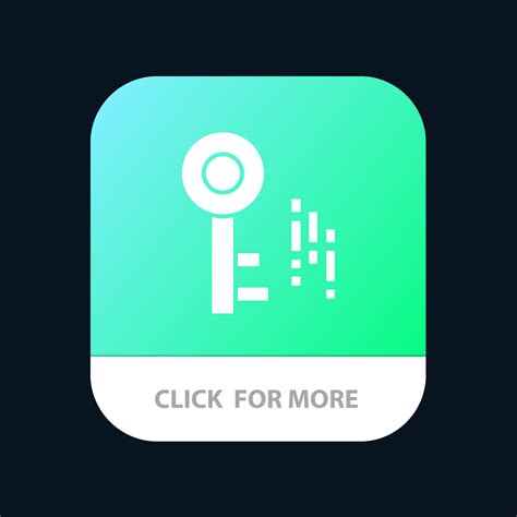 Internet Security Key Mobile App Button Android And Ios Glyph Version