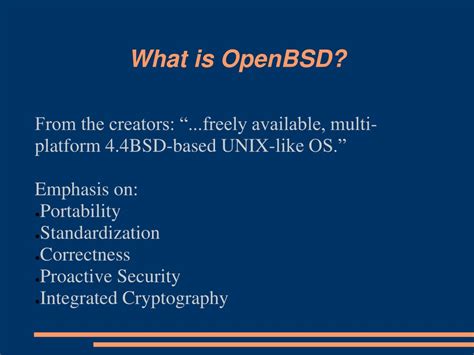 PPT OpenBSD And Soekris Secure Solutions For Embedded Systems PowerPoint Presentation ID