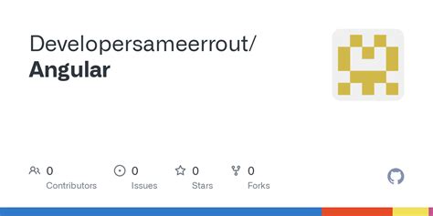 github developersameerrout angular