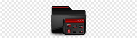 Red Black Icon Collection 256 X 256 Folderprogramgroup Png Pngegg