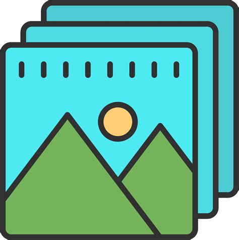 Picture Line Filled Light Icon 38801382 Vector Art At Vecteezy