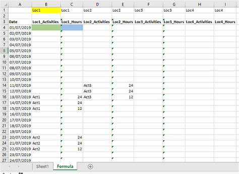 Populate Calendar List From Start And End Timestamps In Excel Stack