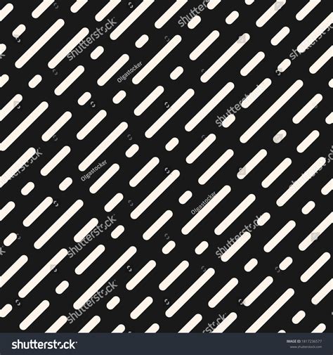 Dash Line Pattern Vector Monochrome Seamless Stock Vector Royalty Free Shutterstock