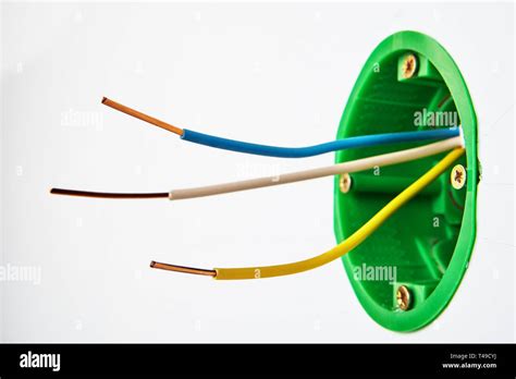 Installation Of New Electrical Outlet Socket Receptacle In Home Electric Installation Work