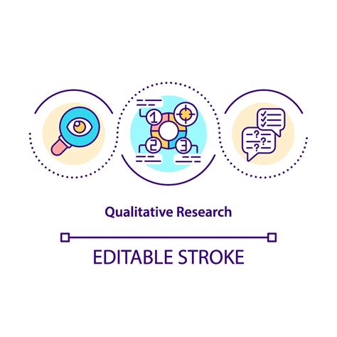 Qualitative Research Concept Icon 2133809 Vector Art At Vecteezy