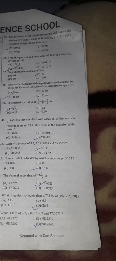 Ence School35 The Difference In The Largest Odd Number And Smallest Odd