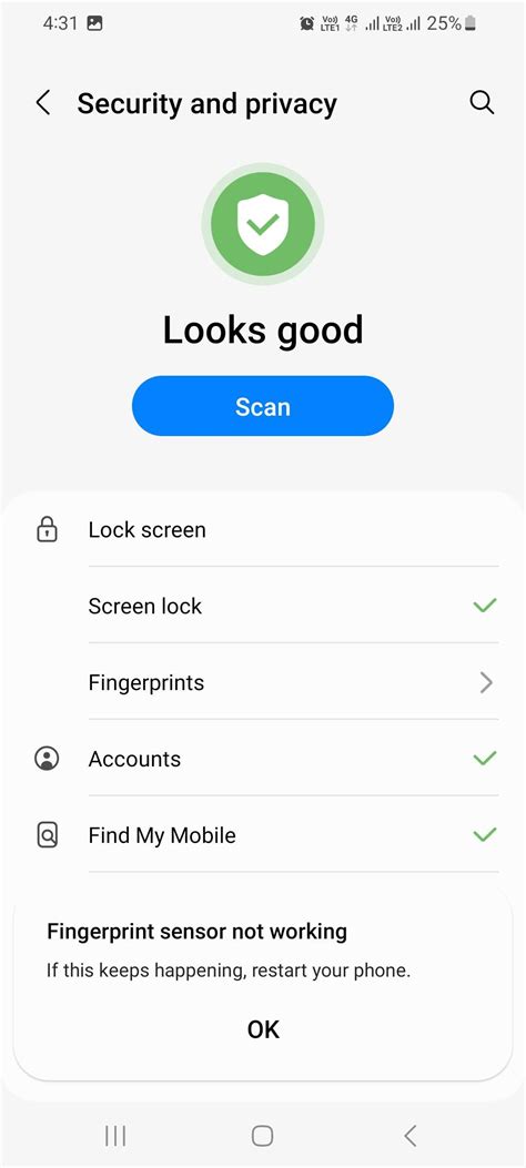 Fingerprint Sensor Not Working Rs21ultra