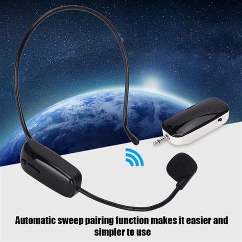 UHF Wireless Microphone Headset Wireless Microphone Mic For Teaching Meeting Tour Guide Daraz Pk