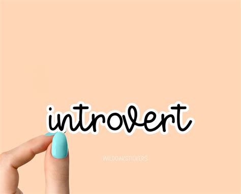 introvert sticker introvert decal sarcastic stickers laptop etsy