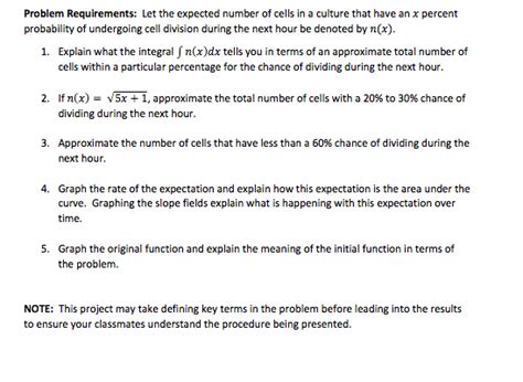 Solved Problem Requirements Let The Expected Number Of