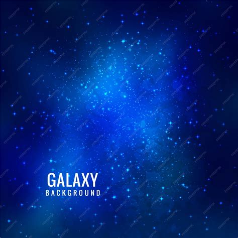 Premium Vector Modern Blue Galaxy Background