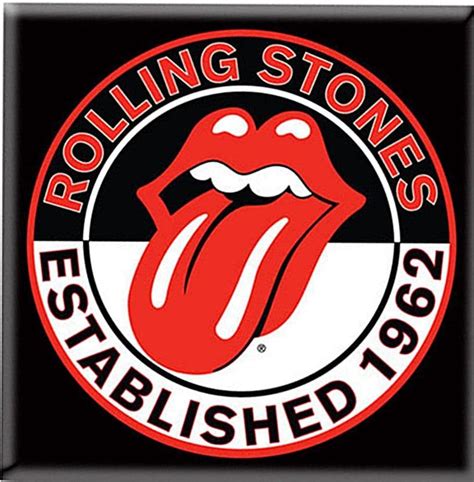Rolling Stones Estb 1962 Steel Fridge Magnet Ro