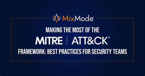Making The Most Of The Mitre Attandck Framework Best Practices For Security Teams Mixmode