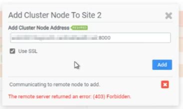 Adding A Cluster Node In ProfileUnity Console Error The Remote Server Returned An Error
