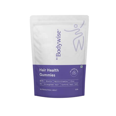 Be Bodywise Biotin Hair Gummies For Stronger Shinier Hair And Nails