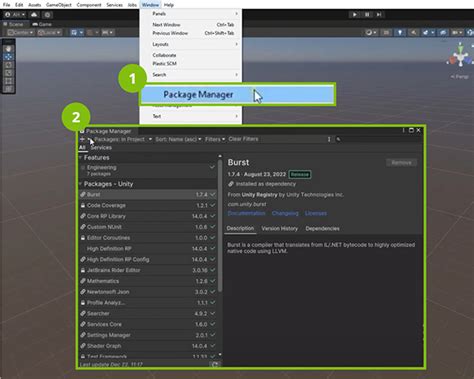 In The Menu Bar Select Window Package Manager To Start Installing