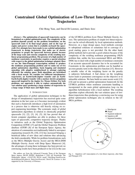 pdf constrained global optimization of low thrust interplanetary