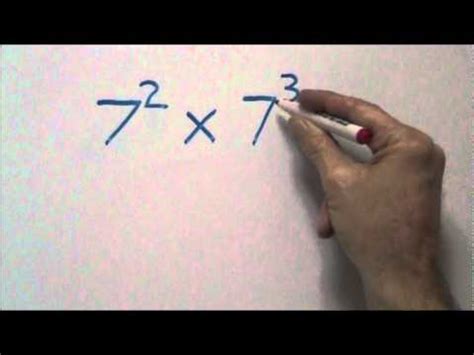 Multiplying Exponents With The Same Base YouTube