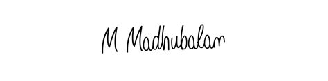 90 M Madhubalan Name Signature Style Ideas Good Esignature
