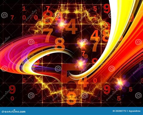Numbers On Grid Stock Illustration Illustration Of Metaphor