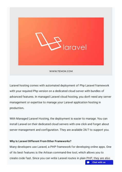 Ppt What Are Great Options To Host Laravel Website Or App In 2022