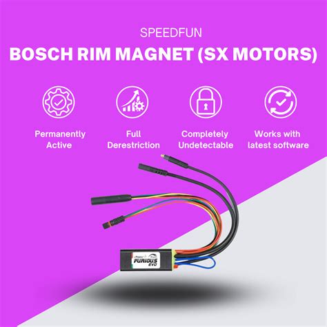 speedfun furious ebike tuning kit for bosch rim magnet performance li
