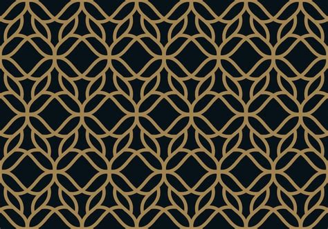 Premium Vector Seamless Pattern Of Intersecting Thin Gold Lines On