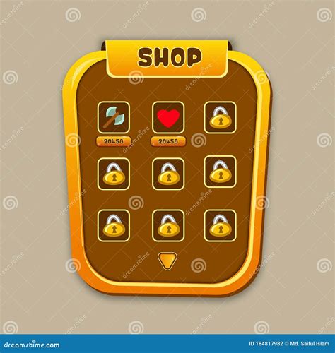 Game Shop Ui Vector Elements Design Stock Illustration Illustration Of Elements Iphone 184817982