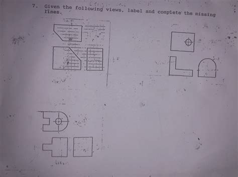 Solved Given The Following Views Label And Complete The Chegg