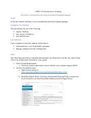 CMSC PowerShell Scripting Lab Guide Course Hero