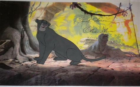 1967 Rare Walt Disney Jungle Book Bagheera Signed Production Cel
