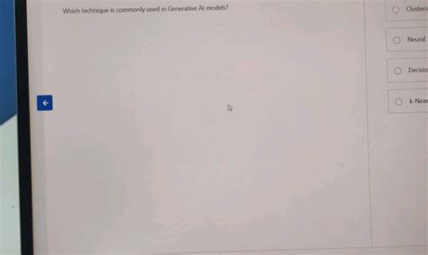 which technique is commonly used in generative ai models clusterin