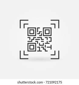 Qr Code Scanning Vector Icon Design Stock Vector Royalty Free Shutterstock