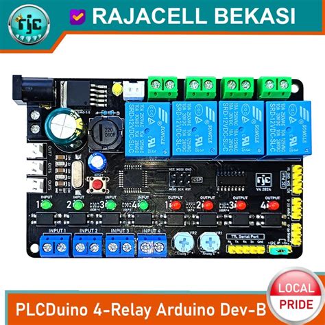 Jual Plcduino Uno 4i4o Sistem Atmega328 Arduinoo Relay Control Plc Outseal Programmable Logic