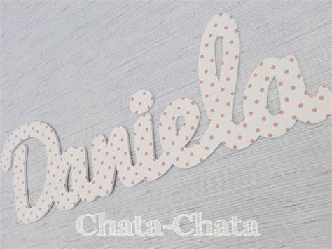 Chata Chata Decoración Infantil Letras Para Daniela