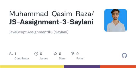 Github Muhammad Qasim Razajs Assignment 3 Saylani Javascript Assignment3 Saylani