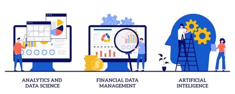 Premium Vector Analytics And Data Science Financial Data Management