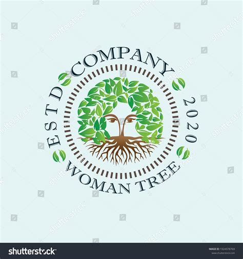 Woman Tree Logo Design Creative Tree Stock Vector Royalty Free