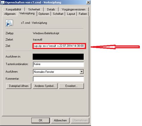 Windows Shortcut Commandfile Commandline Parameter Win7 More Than One Value Stack Overflow